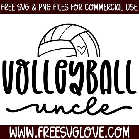 Volleyball Uncle Svg Free Svg Love