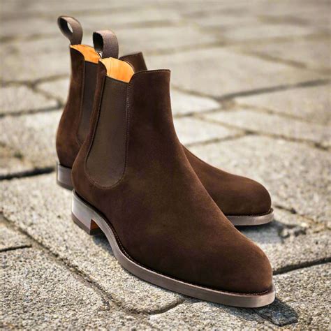 Dark Brown Suede Leather Chelsea Boot For Men The Royale Peacock ⭐⭐⭐⭐⭐