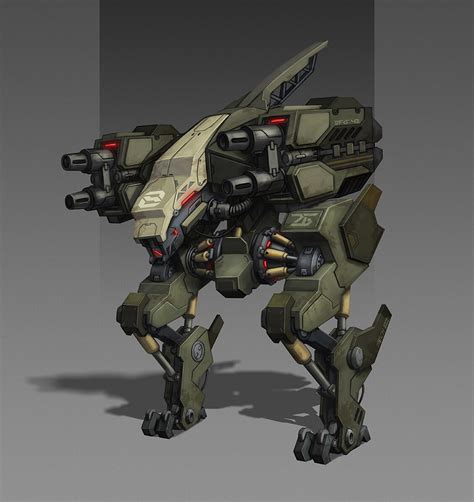 Artstation Mecha Concept Art