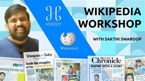 Wikipedia Workshop With Sakthi Swaroop Youtube