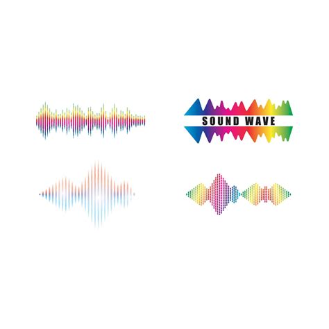 Sound Waves Set Vector Illustration 12048936 Vector Art At Vecteezy