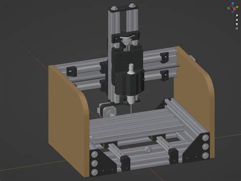 Started Designing My First Cnc With Blender A Month Ago With No Knowledge In This Domain Beside