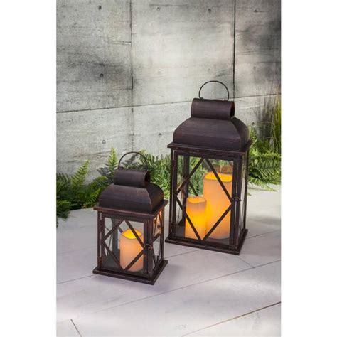 Everlasting Glow Lanterns Vintage Style Lantern Shaped Led Candle