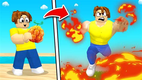 Eating The Flame Flame Fruit In Roblox One Piece Simulator Youtube