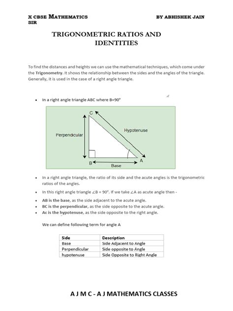 Trigonometry 1 Pdf Trigonometry Trigonometric Functions