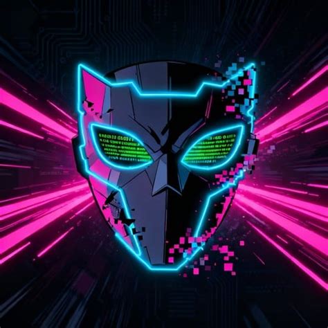 Free Neon Cyber Mask Image Mask Cyberpunk Neon Download At Stockcake