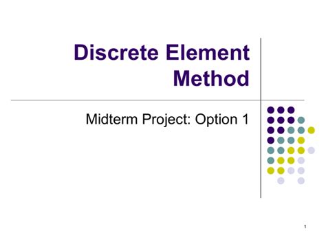 Discrete Element Method