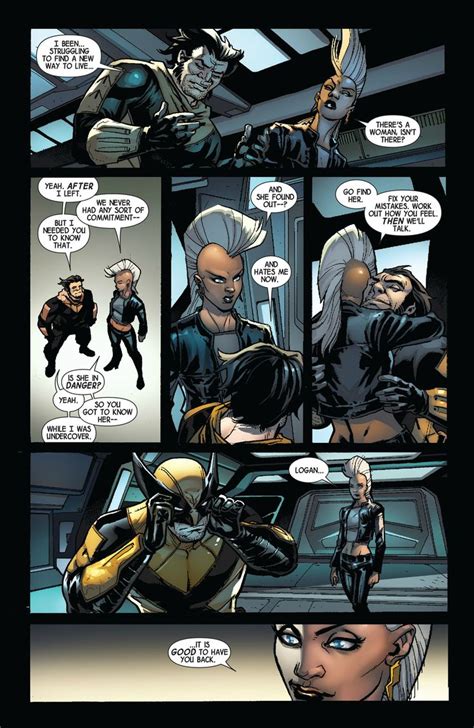 True Hug Between Storm E Wolverine
