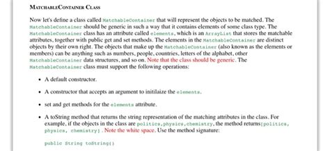 Solved Matchable Interface Define A Generic Interface Called