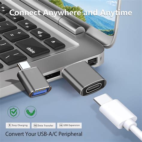 Compatibile Smartphone Tablet Laptop Adattatore Da Usb A A Usb C Pack