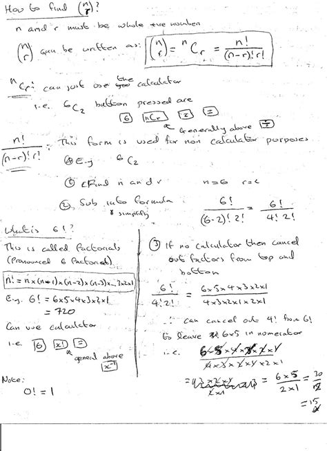 Binomial Expansion Combinations Alevelmathematicsnotes