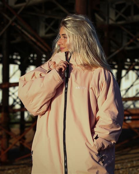 Salty Earth Waterproof Robe Shell Pink