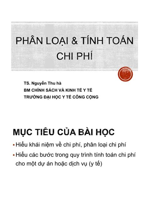 Dh5 Cost Classification And Calculation Updated Pdf