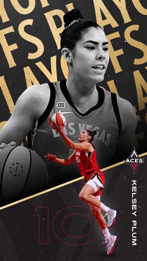 Download Kelsey Plum Las Vegas Aces Basketball Action Wallpaper