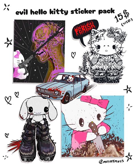 Hello Kitty Zombie Drawing