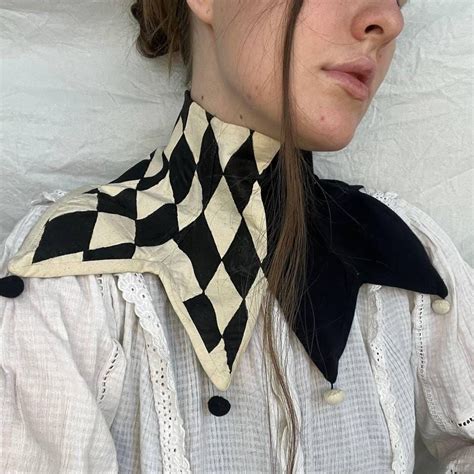 Baroque Jester Buffoon Costume Collar Medieval Cosplay Neck Corset