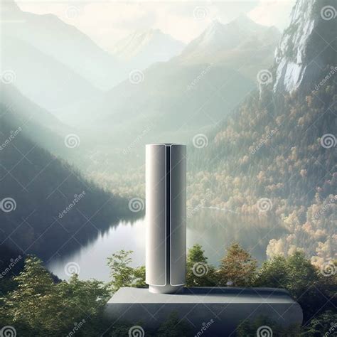 Dehumidifier With Touch Panel Humidity Indicator Stock Illustration