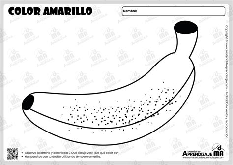 Fichas Color Amarillo Para Niños De 2 Años