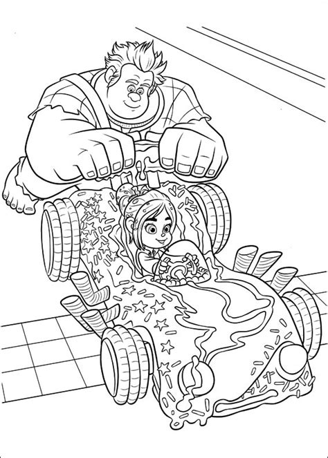Collection Of Wreck It Ralph Coloring Pages Free Printable