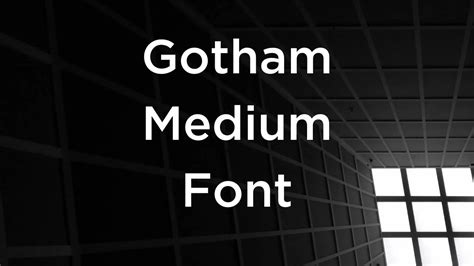 Gotham Medium Font Free Download