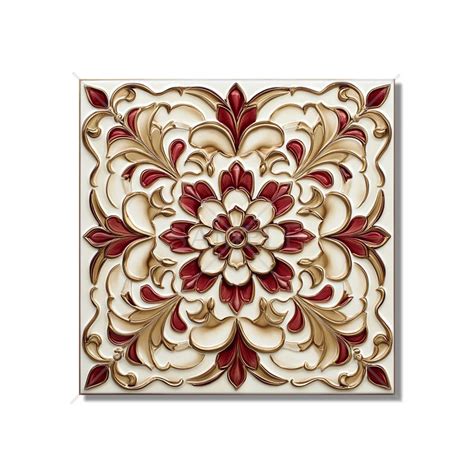 Red Ceramic Tile Unique Patterned Red Kitchen Backsplash Tiles Red