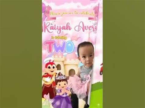 Jollibee Party Fairytale Land Video Invitation🥰 Jollibee Youtube