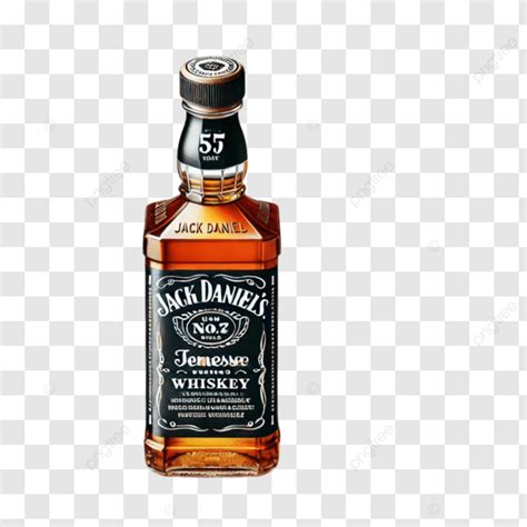 Whiskey Bottle With A Black Label And Jack Daniel S Logo Set Against