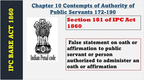 Section 181 Of Ipc