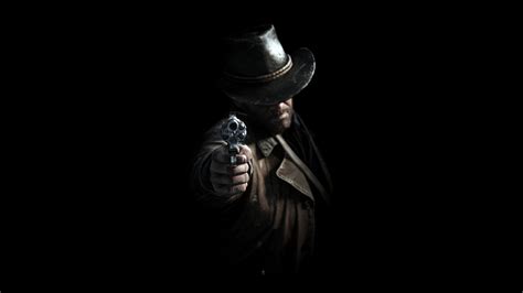 Arthur Morgan Wallpaper 4k Black Background
