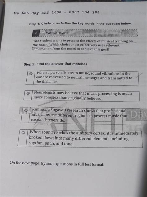 English Portion Student Notes Rsat