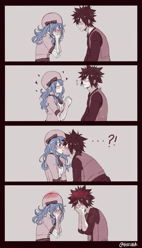 Two Anime Characters Are Kissing Each Other