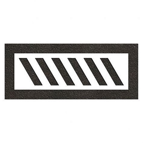 Slash 32 In Overall Wd Individual Stencil 420a08stl 108 52435 Grainger