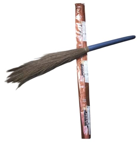 Blue Plain Polypropylene Handle Grass Phool Jhadu At ₹ 28 Piece Phool Jhadu In Howrah Id
