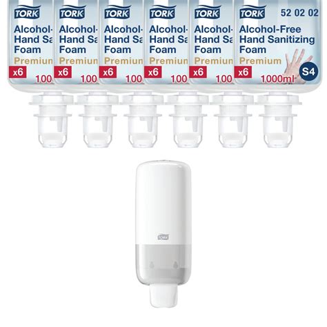 Office Supplies Tork Foam Sanititise 1l Pk6 Foc Disp