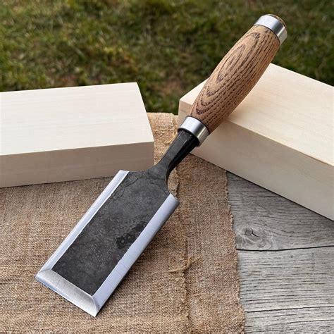Wood Carving Chisel 52100 Carbon Steel Blade Ash Handle Bevel Edge