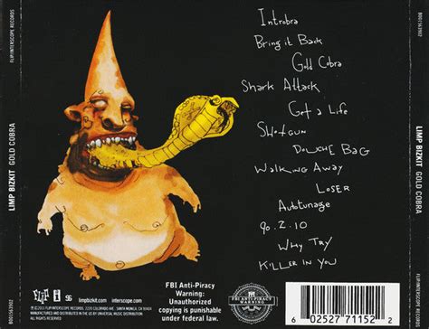 Cd Limp Bizkit ‎ Gold Cobra