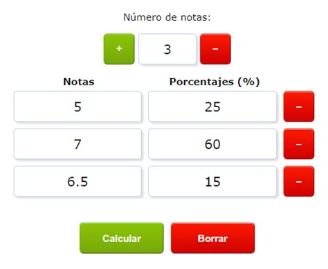 Calcular Notas Con Porcentajes Didactalia Material Educativo