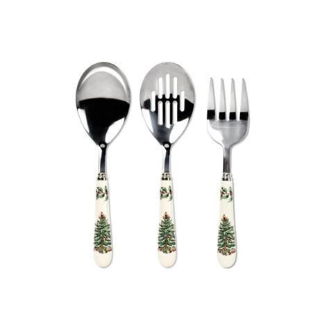 Spode Christmas Tree Collection 3 Piece Cutlery Set Stainless Steel