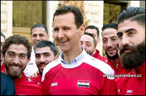 President Al Assad Receives The Syrian National Football Team