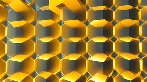 Premium Ai Image Dark Abstrakt Background With Heagonal Pattern 3d