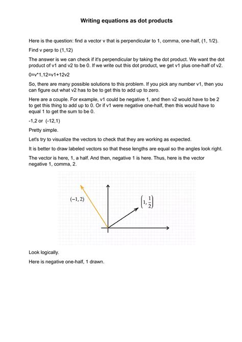 Writing Equations As Dot Products Massachusetts Institute Of Technology Edubirdie