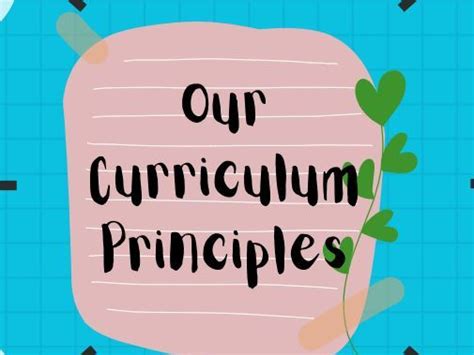 Curriculum Principles Teaching Resources