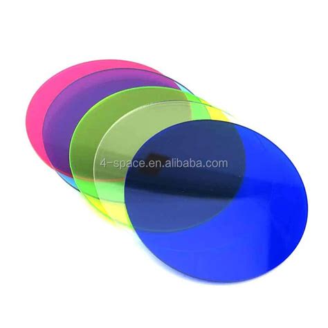 Laser Cut Crafts Round Shape Plexiglass Disc Circle For Keychain Various Color Disc Acrylic