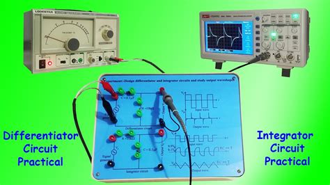 Rc Differentiator And Integrator Circuit Practical Youtube