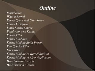 Introduction To Linux Kernel Modules PDF Operating Systems Computer Software And Applications