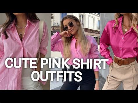 Beautiful Pink Shirt Outfit Ideas How To Wear Pink Shirts Youtube