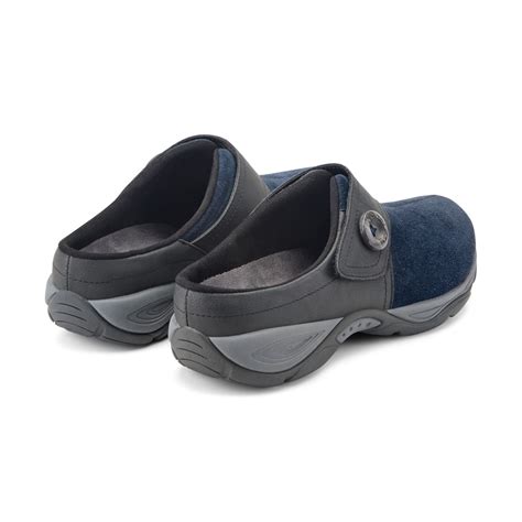 Womens Edline Slip On Casual Clogs Navy Suede Easy Spirit
