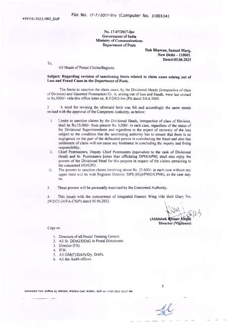 usage of hiarm menu of finacle cbs and amendments to procedural rule in