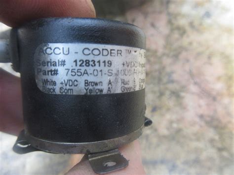 Fadal Accu Coder A1175 Hbt Spindle Motor Encoder 755a 01 S 1000 R Hv 1