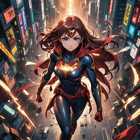 Anime Girl Superhero Ai Generated Artwork Nightcafe Creator